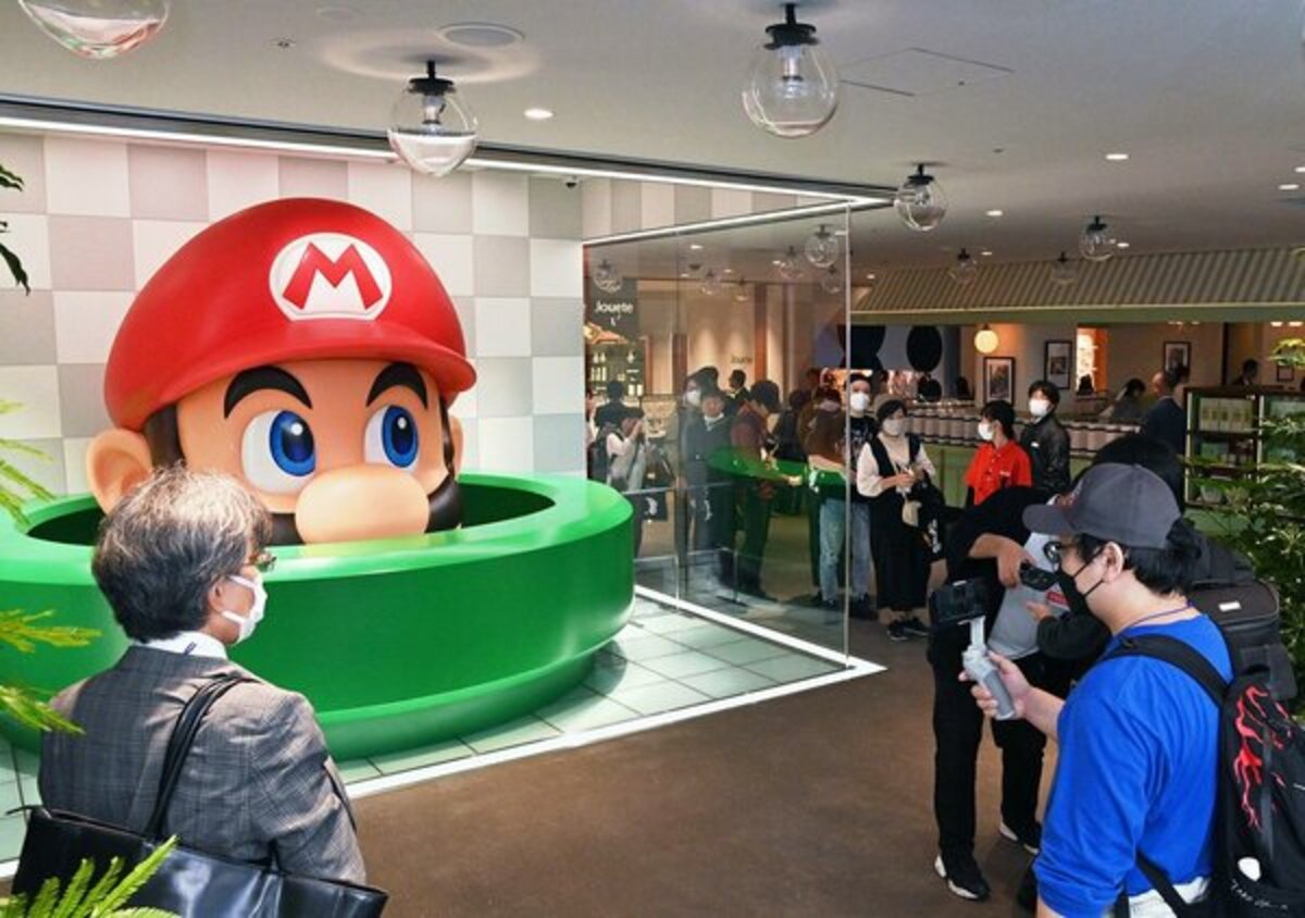 There are also spots where you can take pictures with mario! nintendo's ...