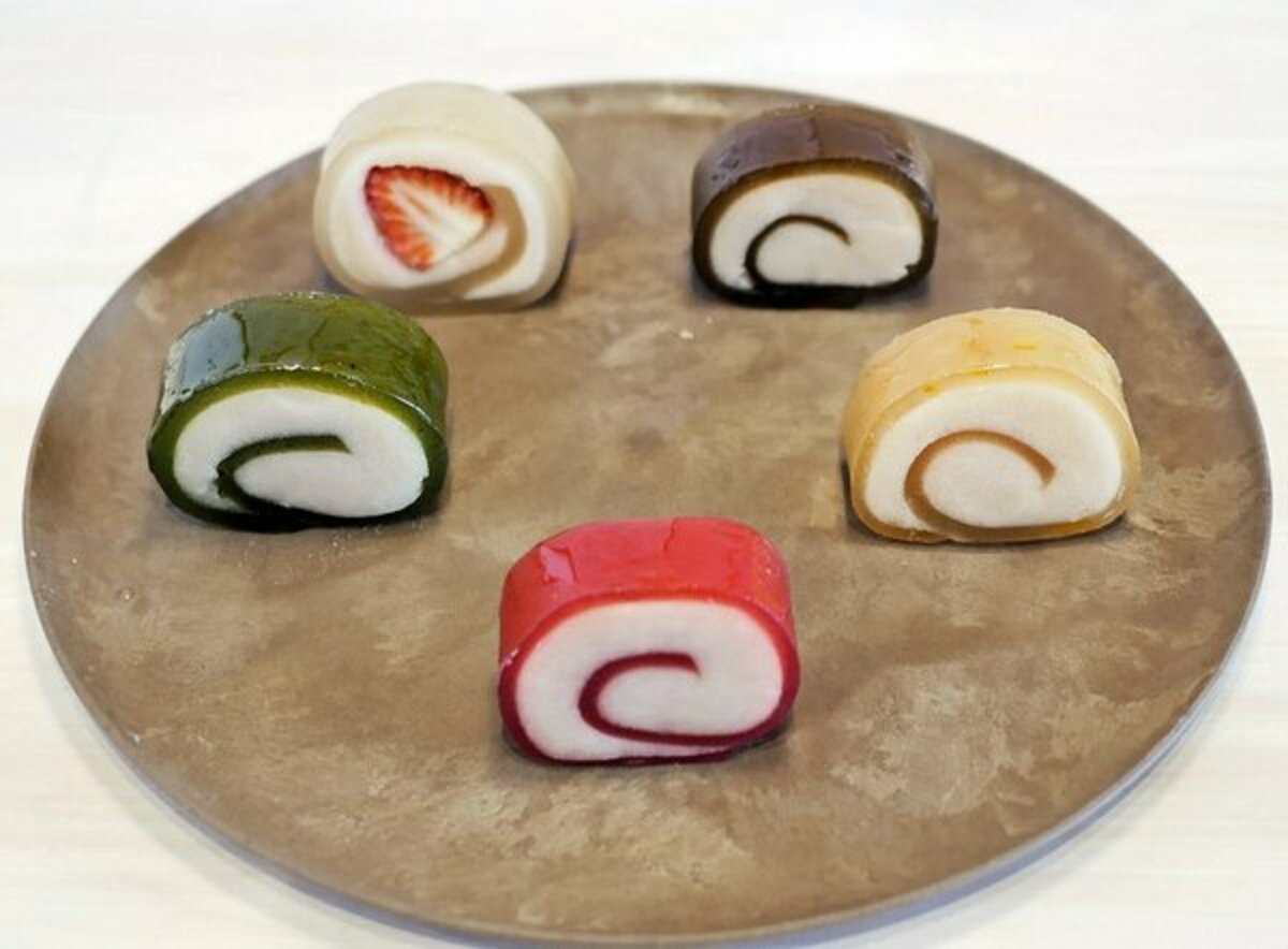The famous japanese sweets loved in muko city, kyoto prefecture are ...