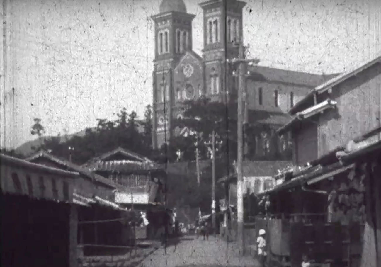 "oldest'' footage of urakami cathedral, destroyed by atomic bomb in nagasaki, found in kyoto ...